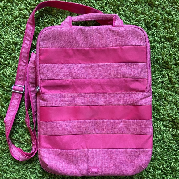 lug | Bags | Lug Slider 5inch Pink Padded Laptop Pouch With ...